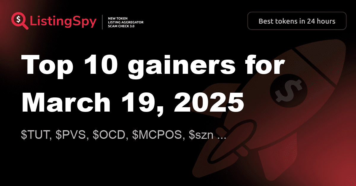 Incredible Wins for $PVS, $OCD, $MCPOS and Other Tokens with Epic ...