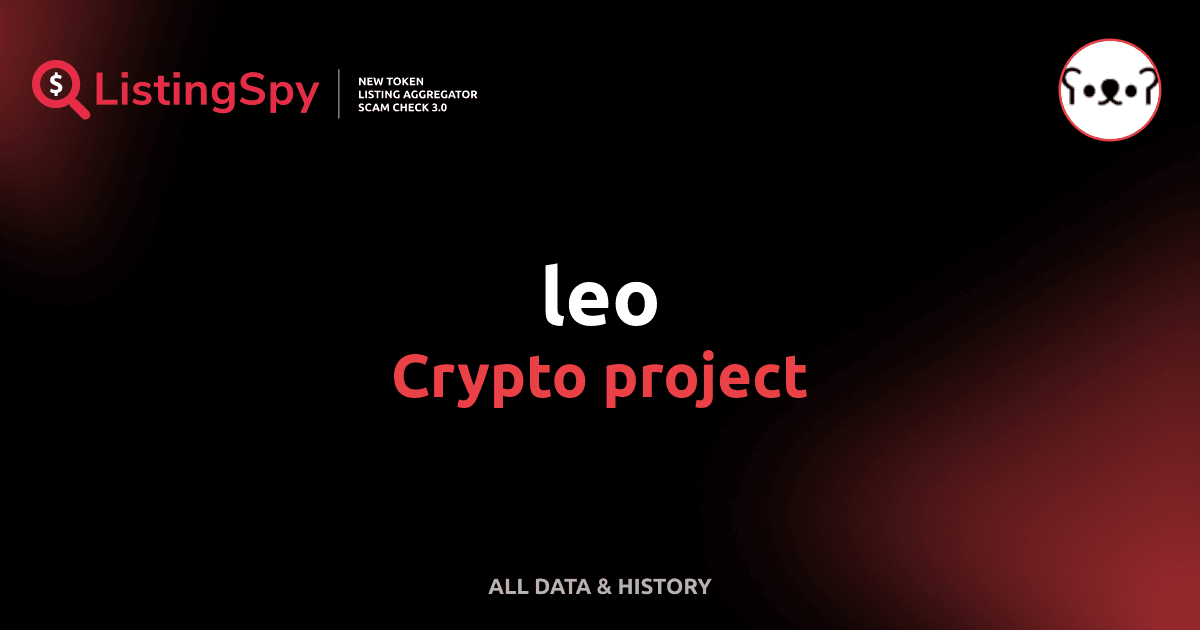 leo crypto project: leo token listings, events, analysis | ListingSpy