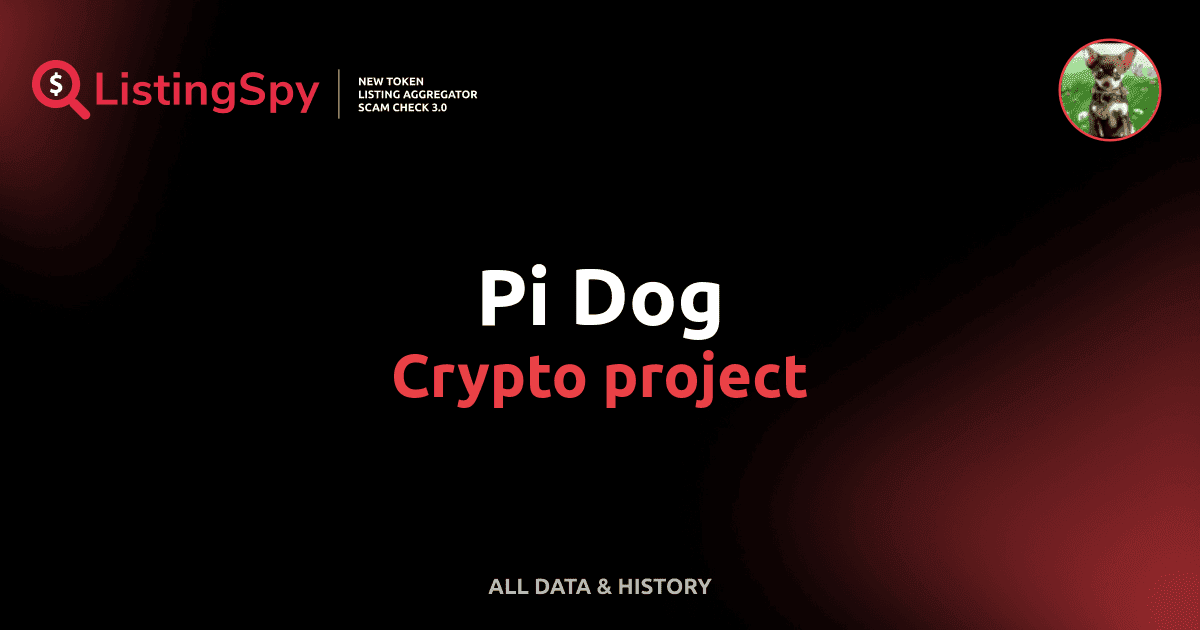 Pi Dog crypto project: PIDOG token listings, events, analysis | ListingSpy