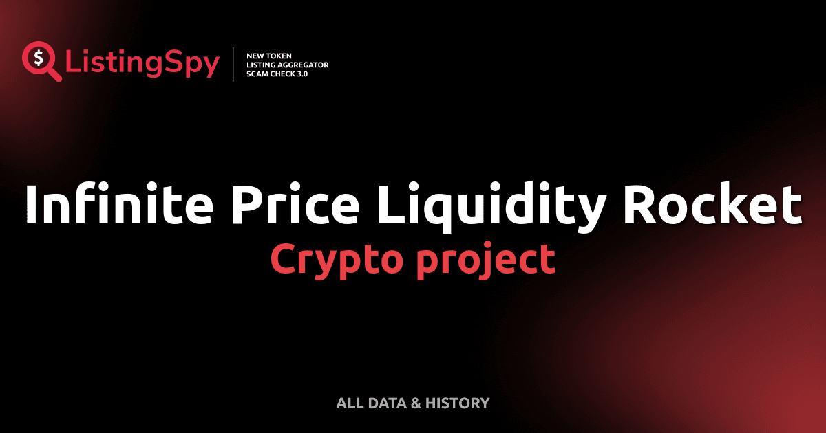 Infinite Price Liquidity Rocket crypto project: IPLR token listings, events, analysis | ListingSpy