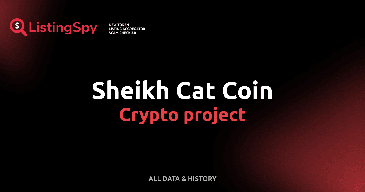Sheikh Cat Coin crypto project: SHEIKH token listings, events, analysis ...