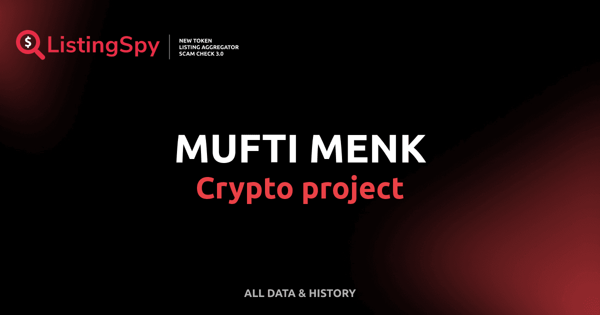MUFTI MENK crypto project: MENK token listings, events, analysis ...