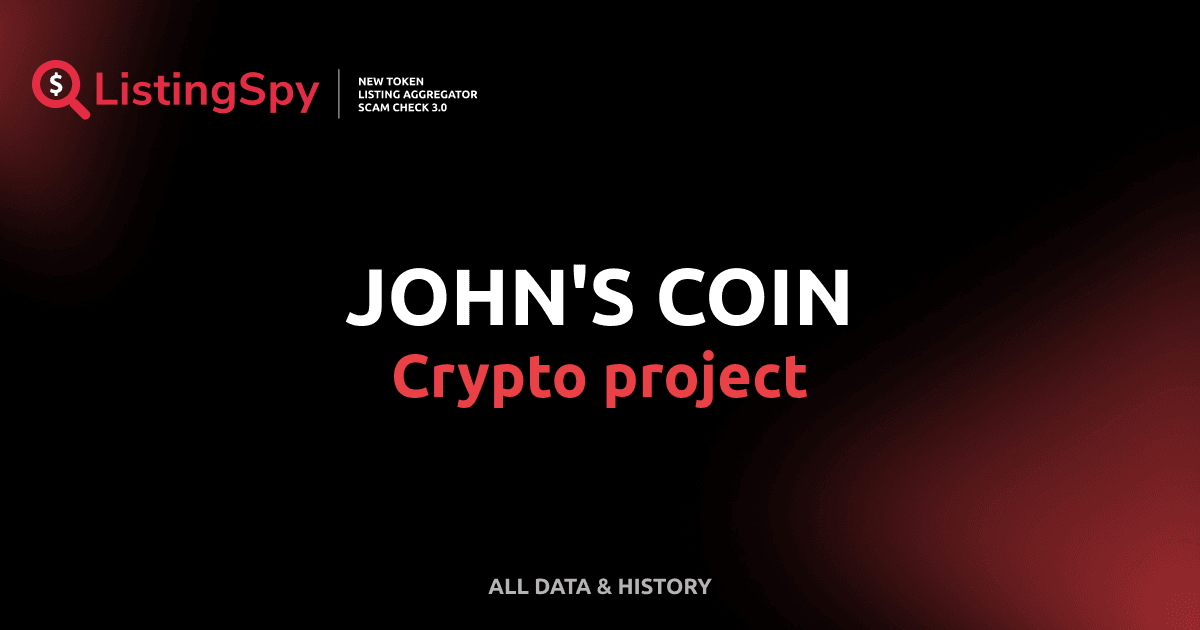 JOHN'S COIN crypto project: JOHNNY token listings, events, analysis ...