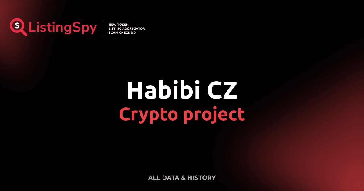 Habibi CZ crypto project: HABIBI token listings, events, analysis ...