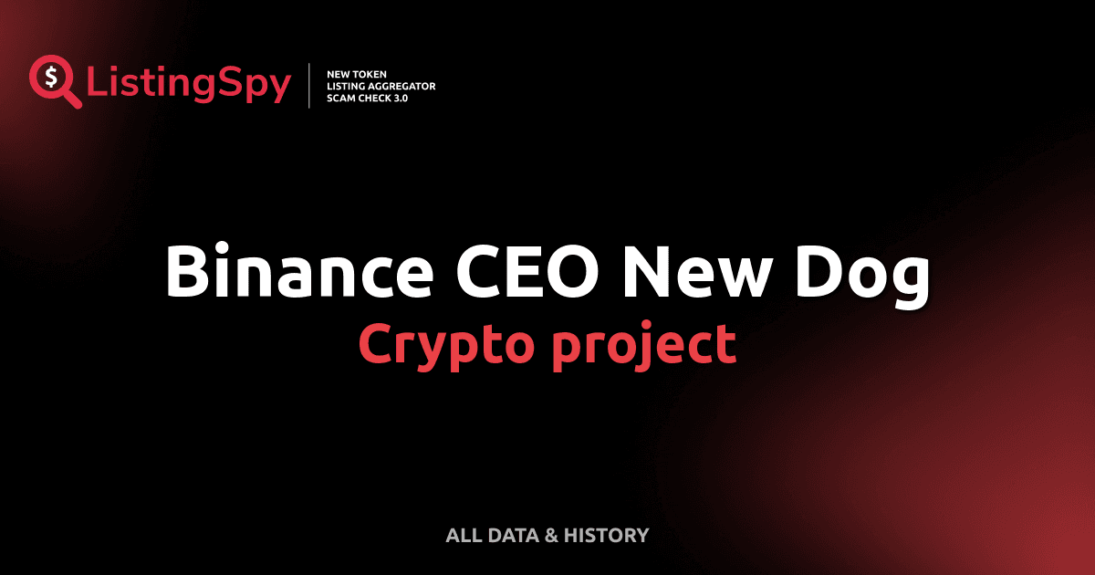 Binance CEO New Dog crypto project: Mei token listings, events ...