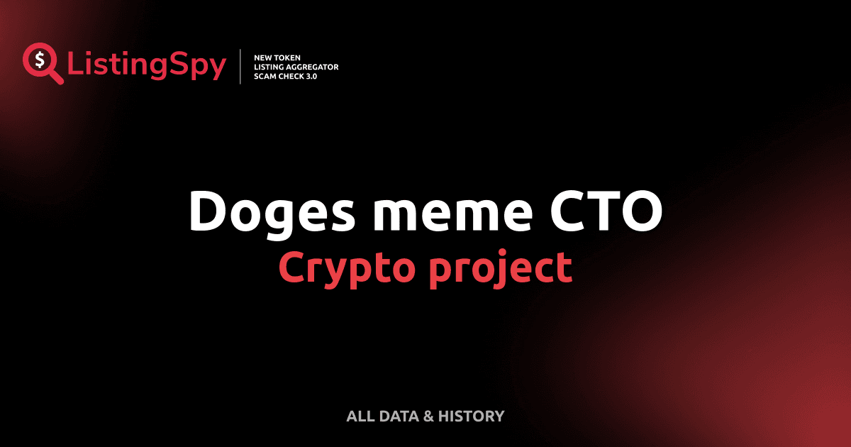 Doges meme CTO crypto project: DOGES token listings, events, analysis ...