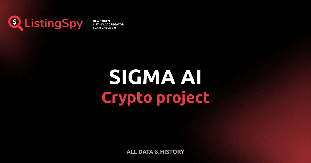 SIGMA AI crypto project: SIGMAAI token listings, events, analysis ...