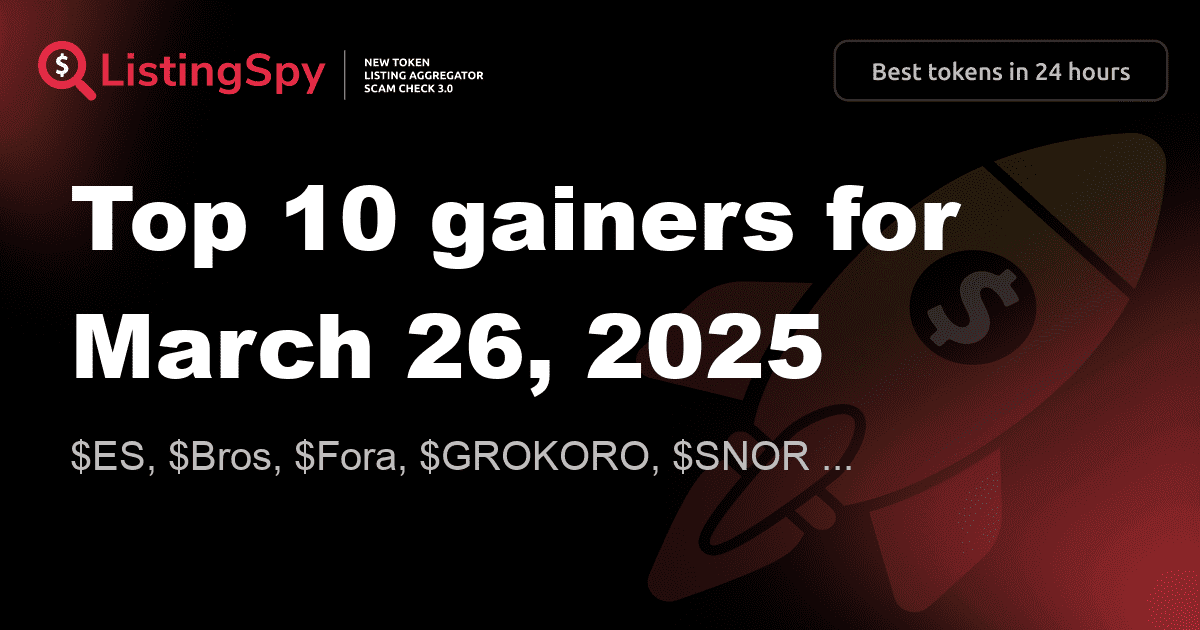 Astonishing Gains for $Bros, $Fora, $GROKORO Crypto with Super Surge of 109x for Eclipse $ES ...