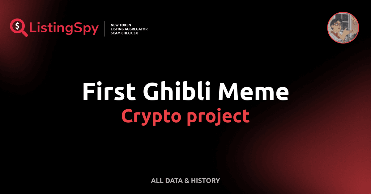 First Ghibli Meme crypto project: YUTARO token listings, events, analysis | ListingSpy
