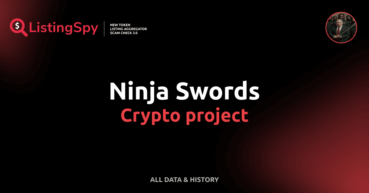 Ninja Swords crypto project: NS token listings, events, analysis | ListingSpy