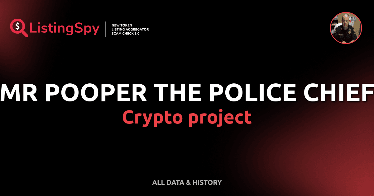 MR POOPER THE POLICE CHIEF crypto project: ROBERT token listings ...