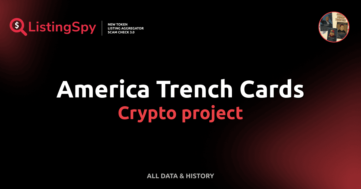 America Trench Cards crypto project: USACARD token listings, events ...