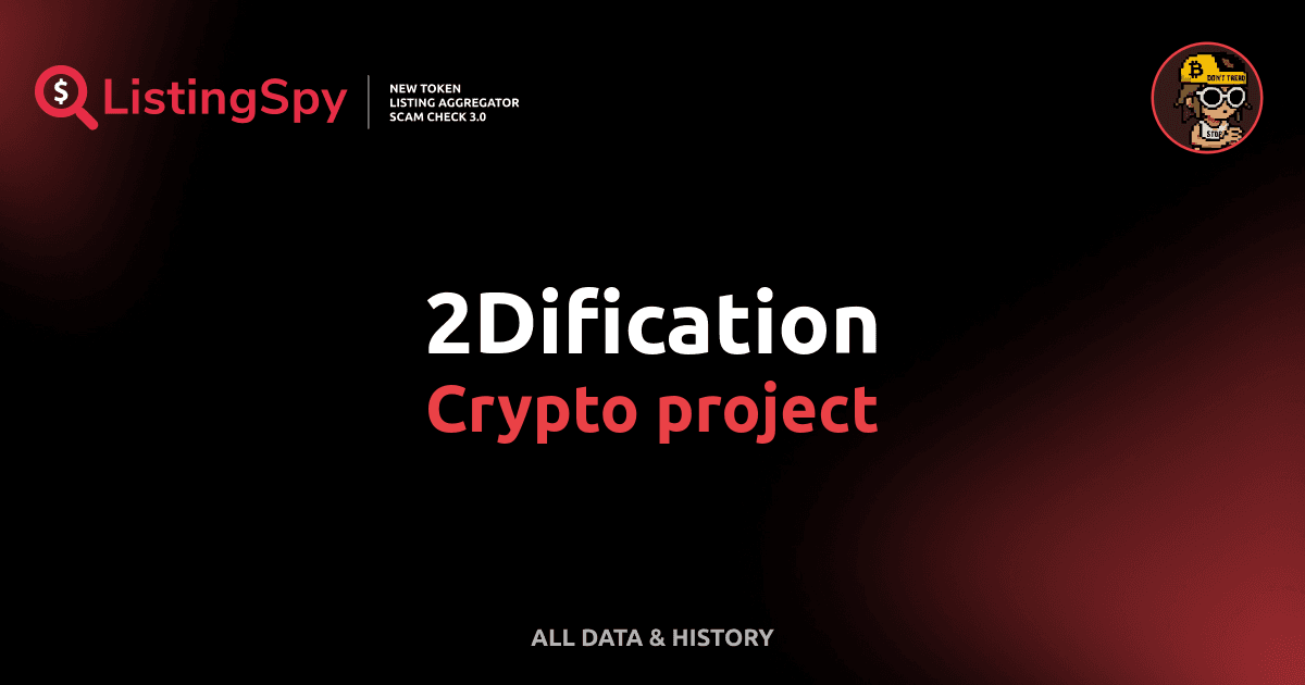 2Dification crypto project: 2D token listings, events, analysis ...