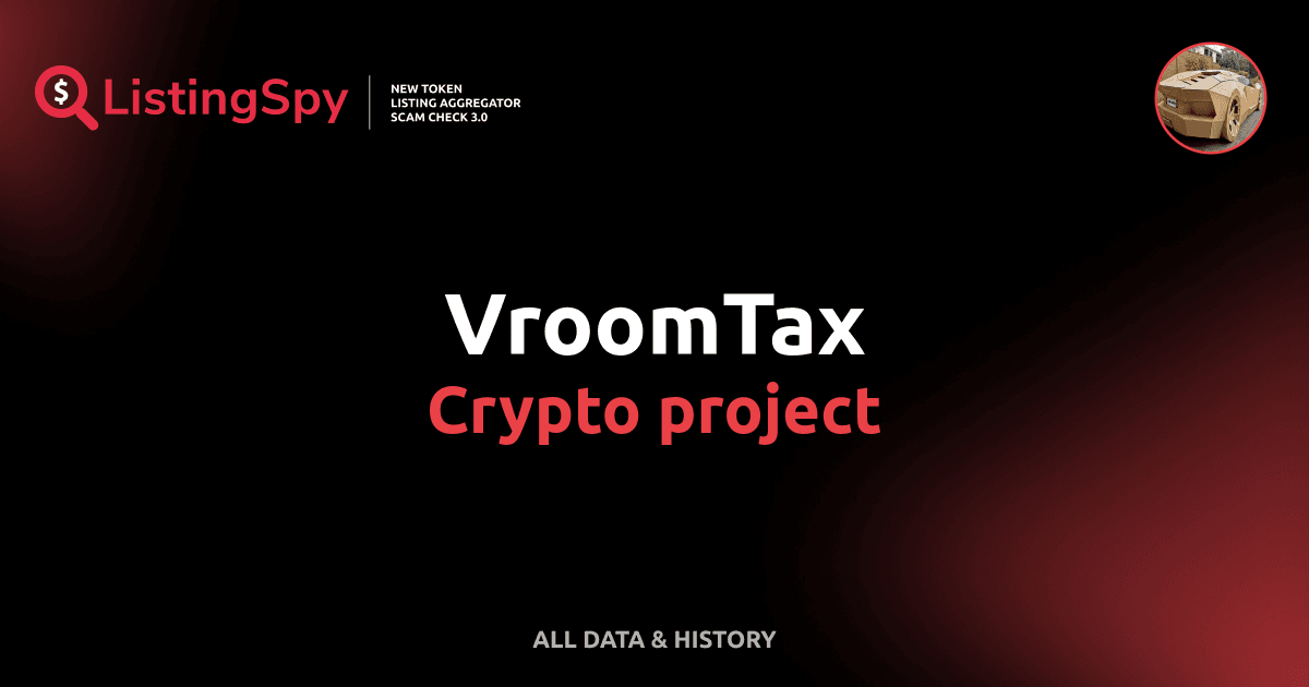 VroomTax crypto project: VROOM token listings, events, analysis ...