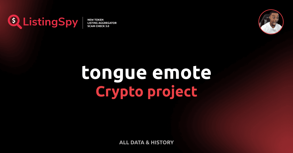 tongue emote crypto project: 👅 token listings, events, analysis ...