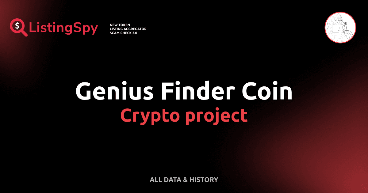Genius Finder Coin crypto project: GFC token listings, events, analysis | ListingSpy