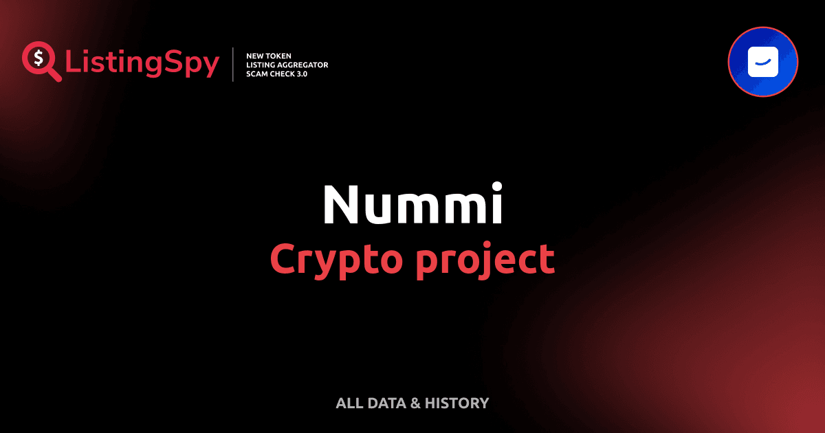 Nummi crypto project: NUMMI token listings, events, analysis | ListingSpy