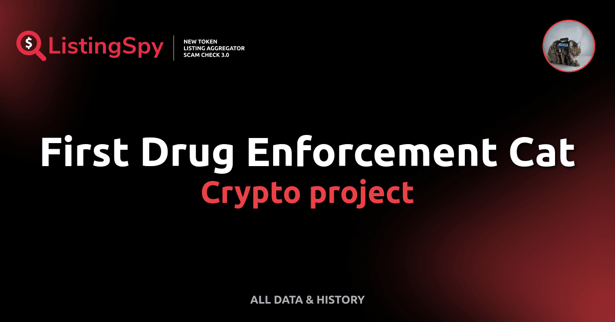 First Drug Enforcement Cat crypto project: Bruno token listings, events ...