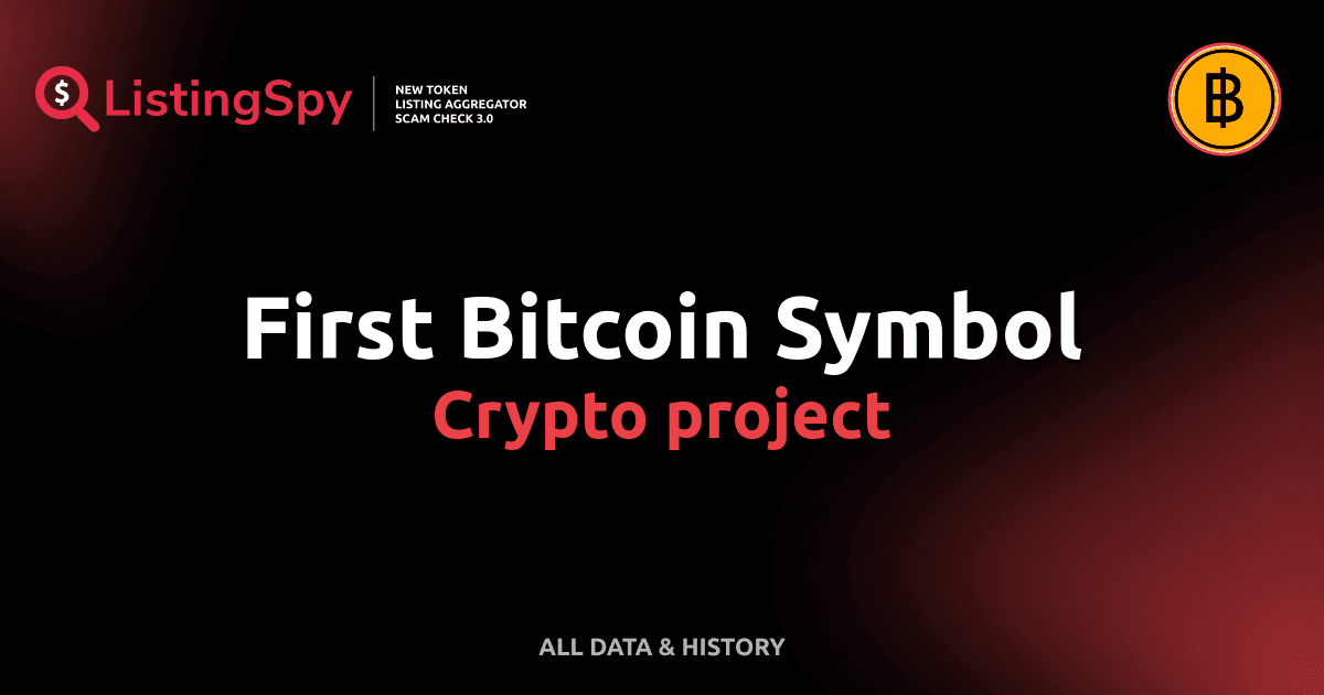 First Bitcoin Symbol crypto project: BHAT token listings, events ...