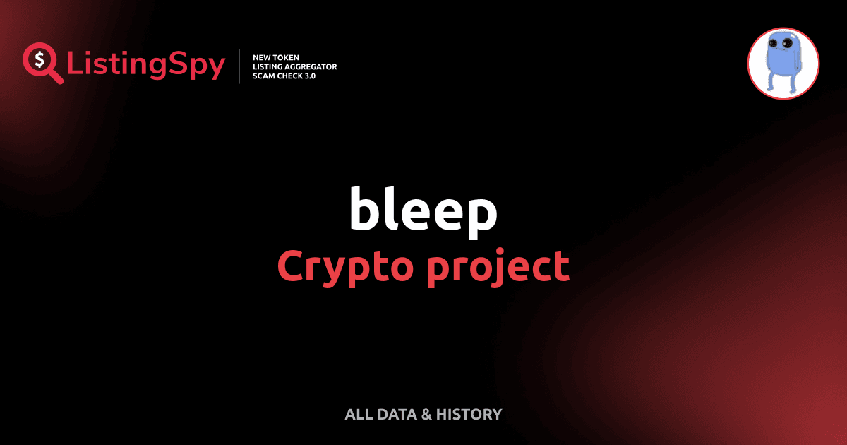 bleep crypto project: bleep token listings, events, analysis | ListingSpy