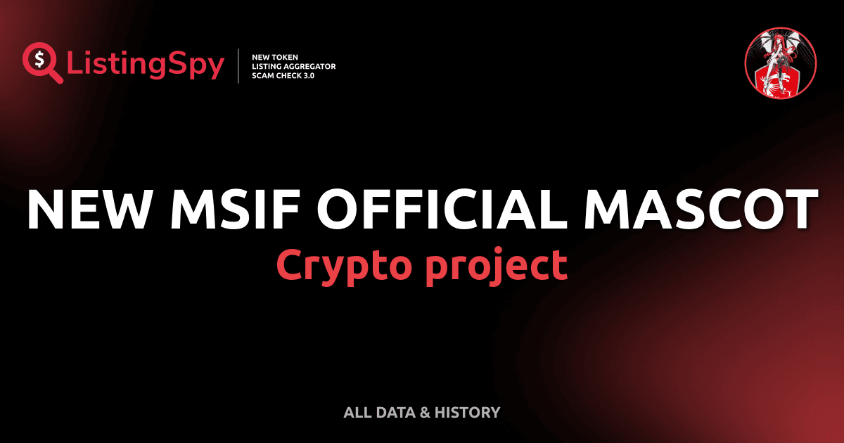 NEW MSIF OFFICIAL MASCOT crypto project: WAIFUS token listings, events ...