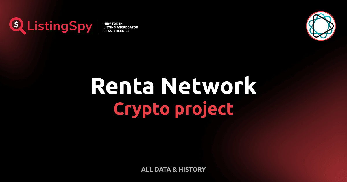 Renta Network crypto project: RENTA token listings, events, analysis | ListingSpy