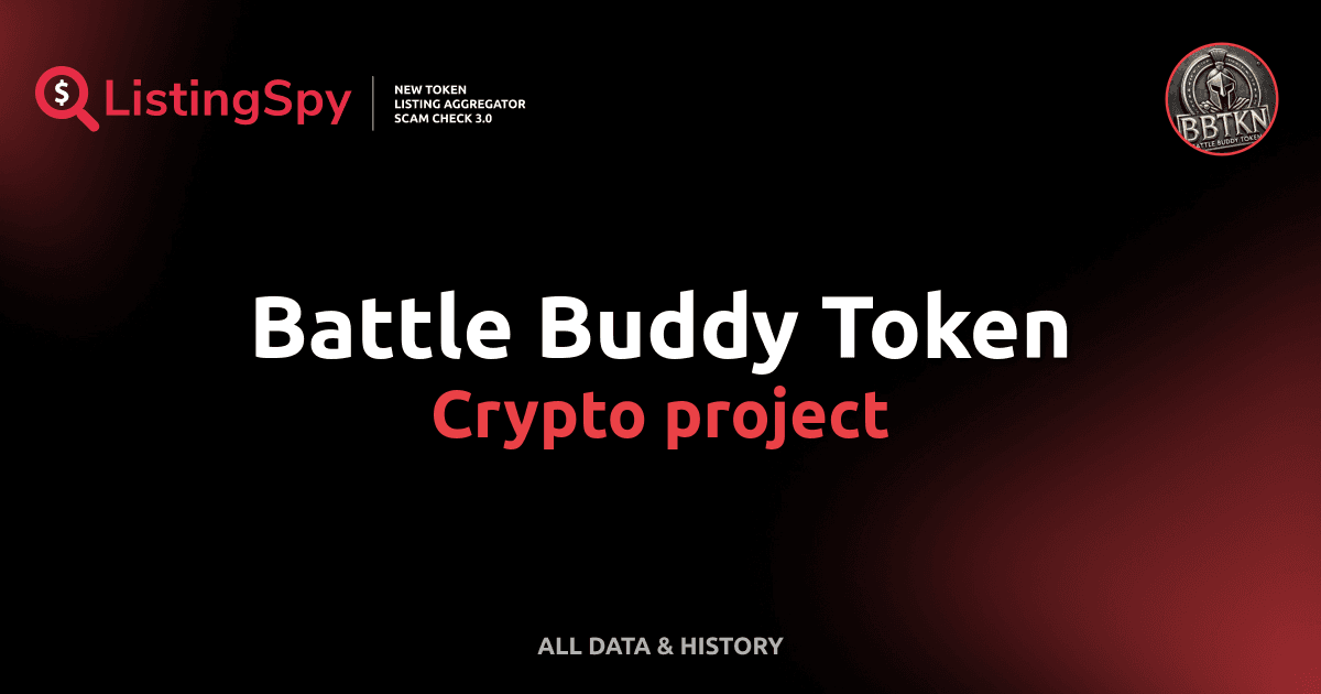 Battle Buddy Token crypto project: BBTKN token listings, events ...