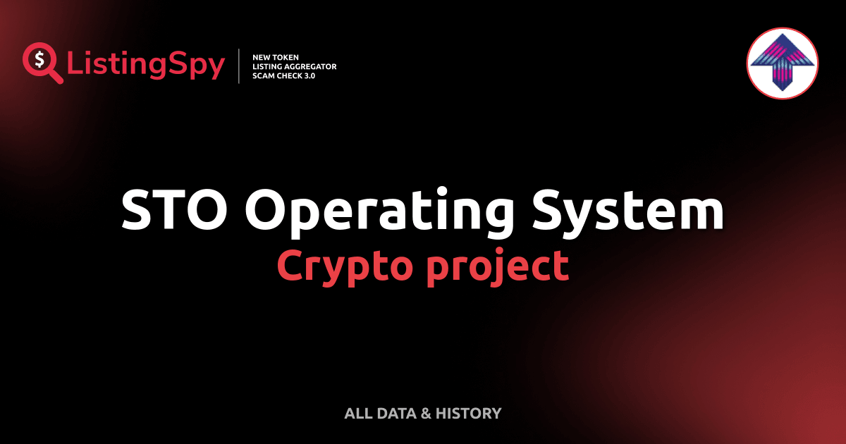 STO Operating System crypto project: STOOS token listings, events ...