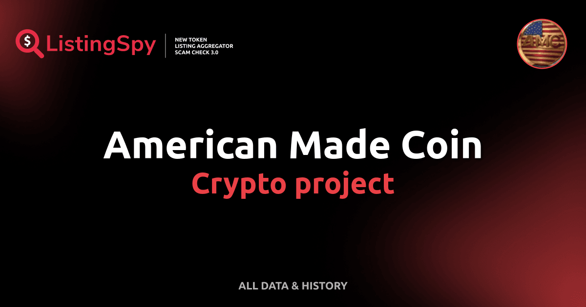 American Made Coin crypto project: AMC token listings, events, analysis ...