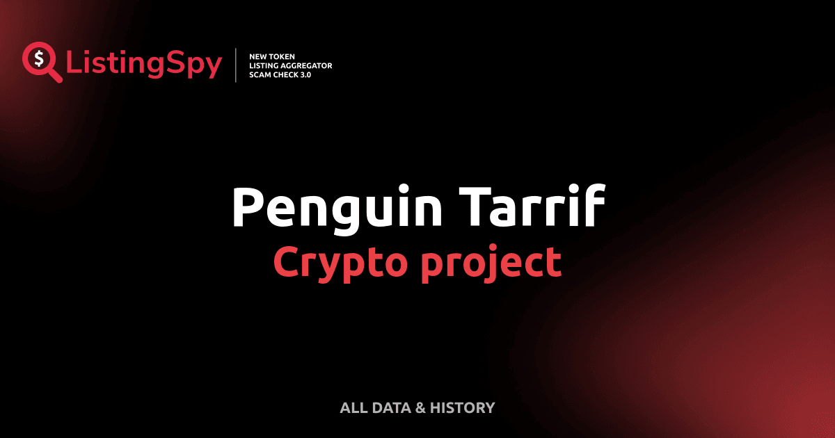Penguin Tarrif crypto project: PT token listings, events, analysis ...