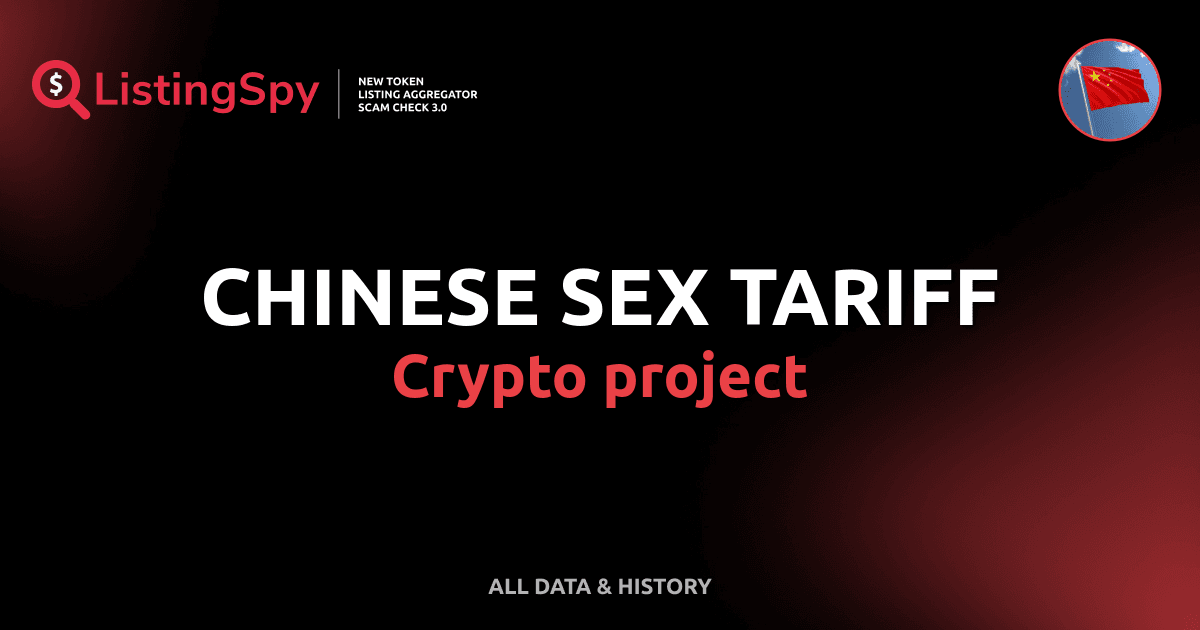Chinese Sex Tariff Crypto Project Cst Token Listings Events Analysis Listingspy