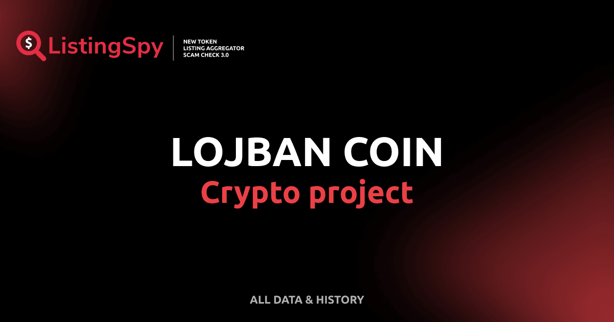 LOJBAN COIN crypto project: LOJBAN token listings, events, analysis ...