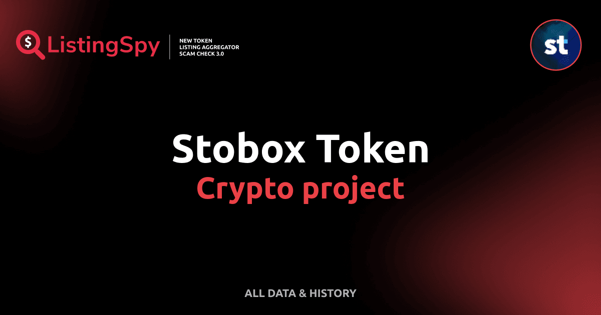 Stobox Token crypto project: STBU token listings, events, analysis ...