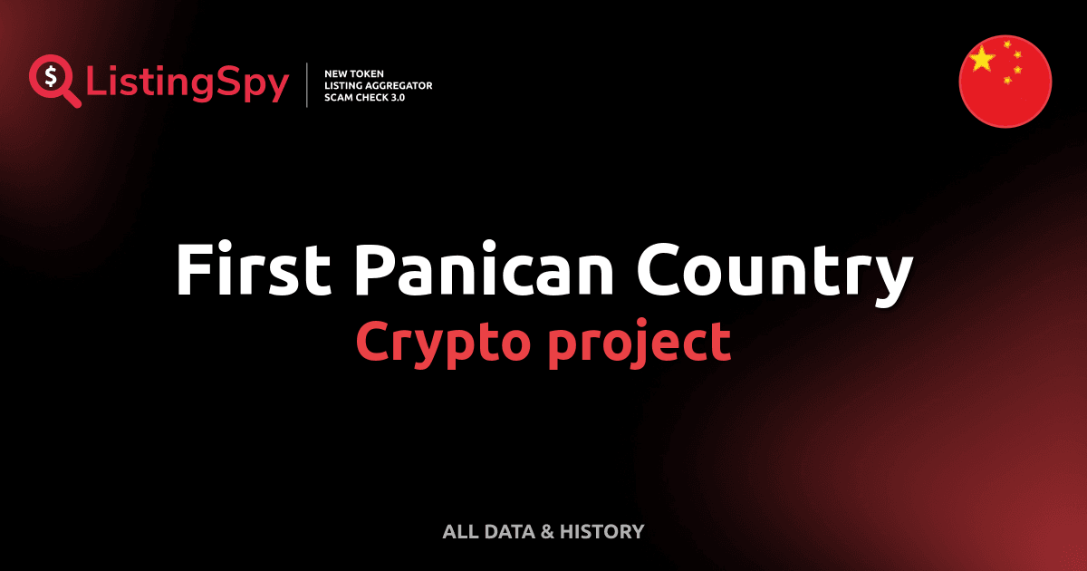 First Panican Country crypto project: CHINA token listings, events ...