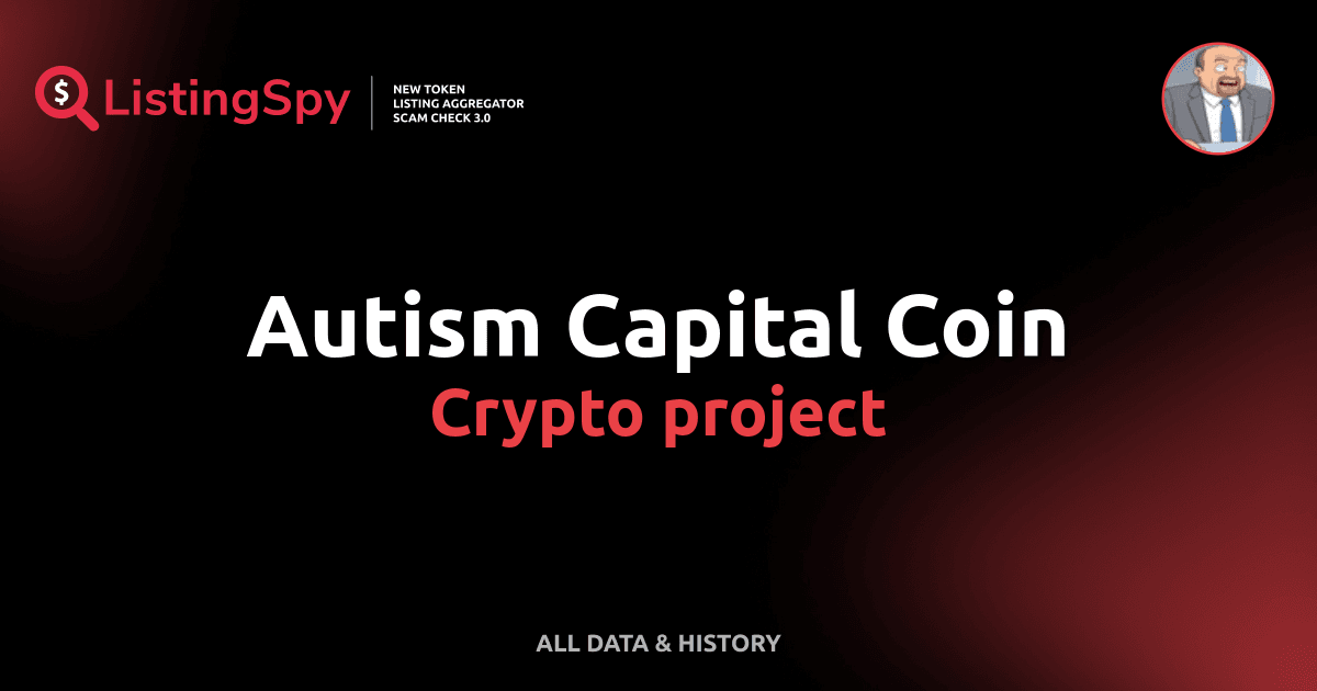Autism Capital Coin crypto project: ACC token listings, events ...