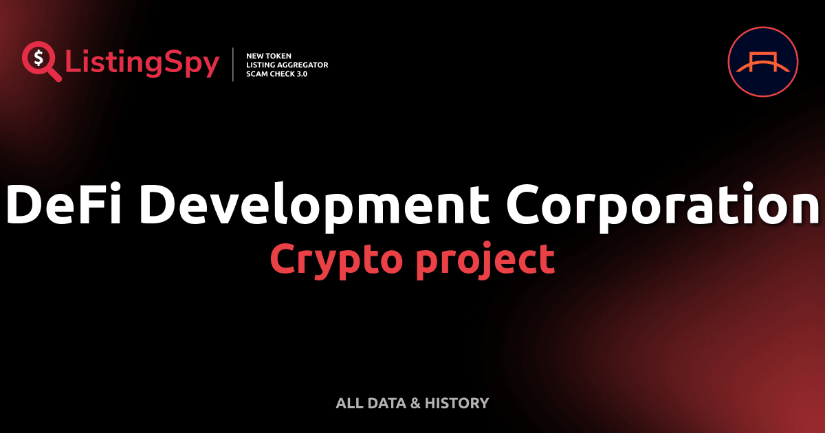 DeFi Development Corporation crypto project: DFDV token listings ...