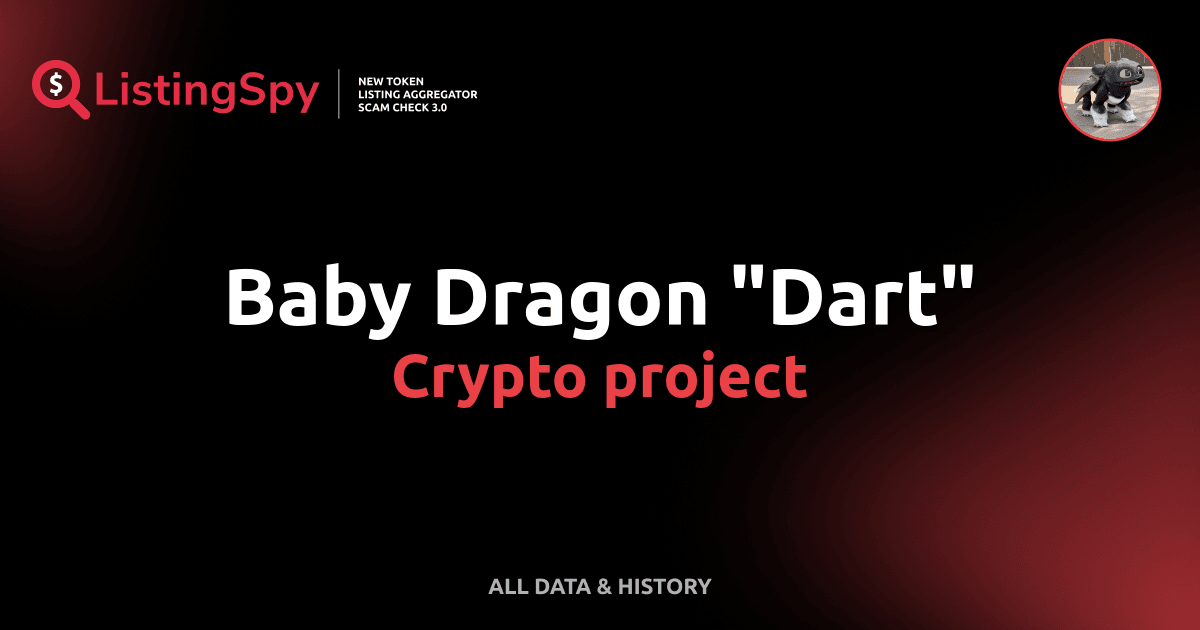 Baby Dragon "Dart" crypto project: DART token listings, events ...