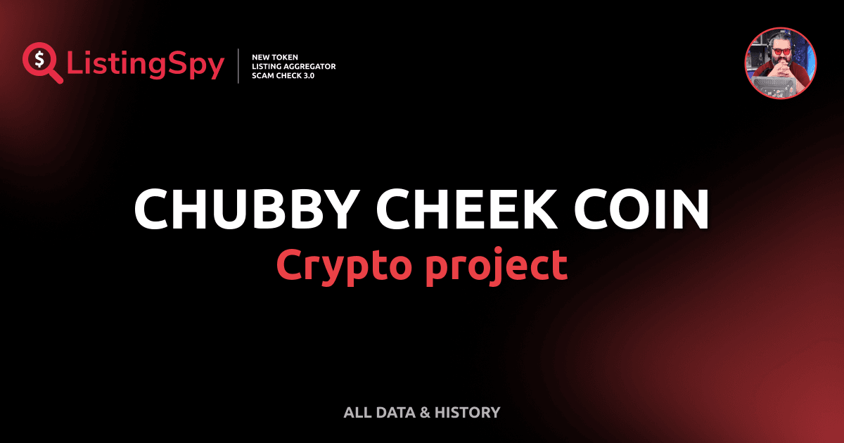CHUBBY CHEEK COIN crypto project: JDVANCE token listings, events, analysis | ListingSpy