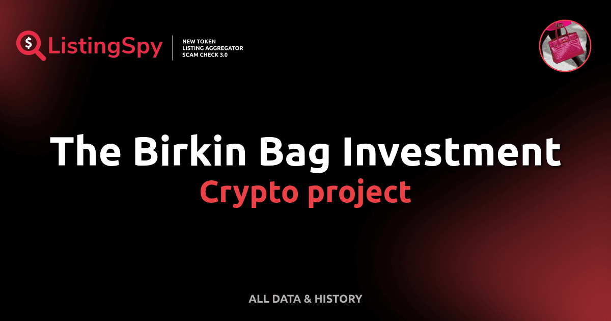 The Birkin Bag Investment crypto project: HERMES token listings, events ...
