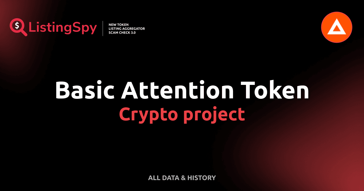 Basic Attention Token crypto project: BAT token listings, events ...