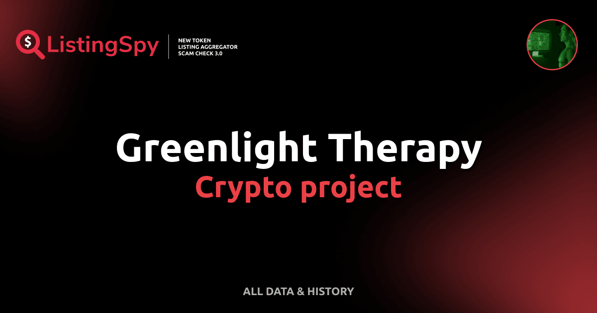 Greenlight Therapy crypto project: Greenlight token listings, events ...