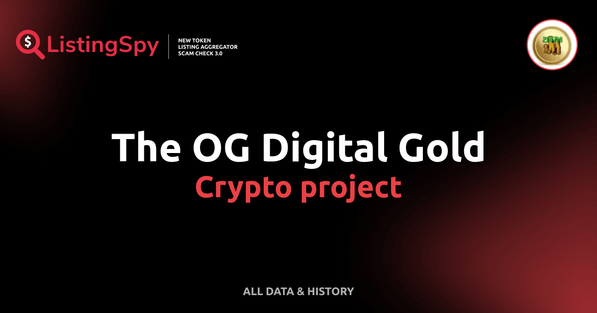The OG Digital Gold crypto project: GP token listings, events, analysis ...
