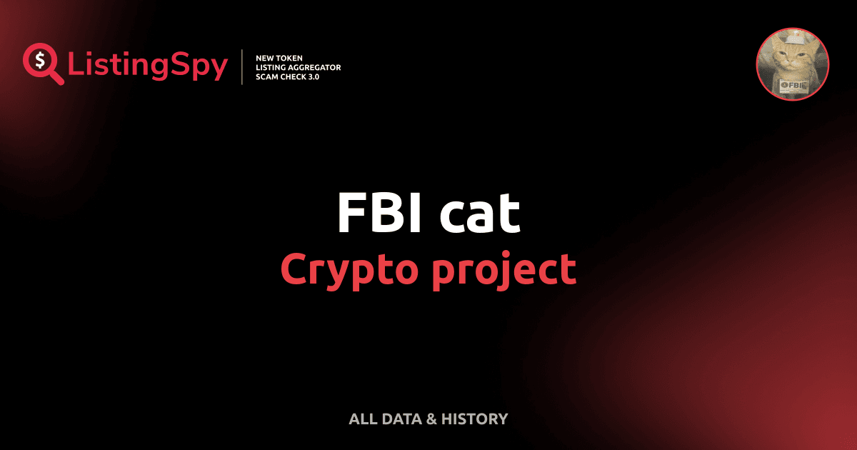 FBI cat crypto project: AgentMeow token listings, events, analysis ...