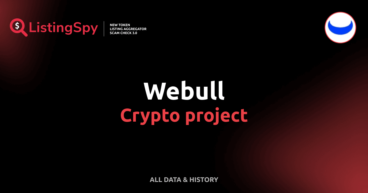 Webull crypto project: BULL token listings, events, analysis | ListingSpy