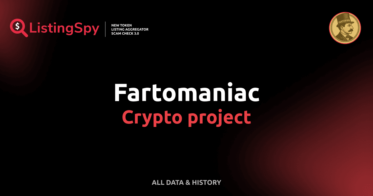Fartomaniac crypto project: FARTO token listings, events, analysis ...