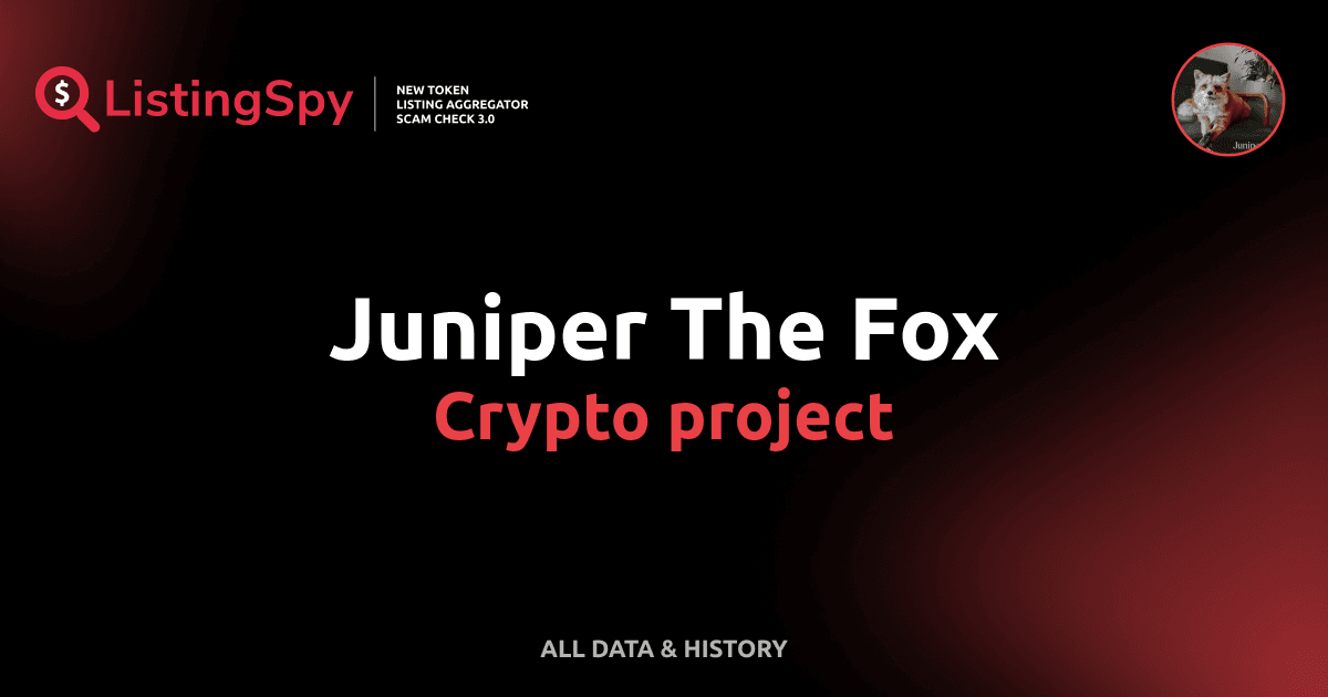 Juniper The Fox crypto project: Juniper token listings, events ...
