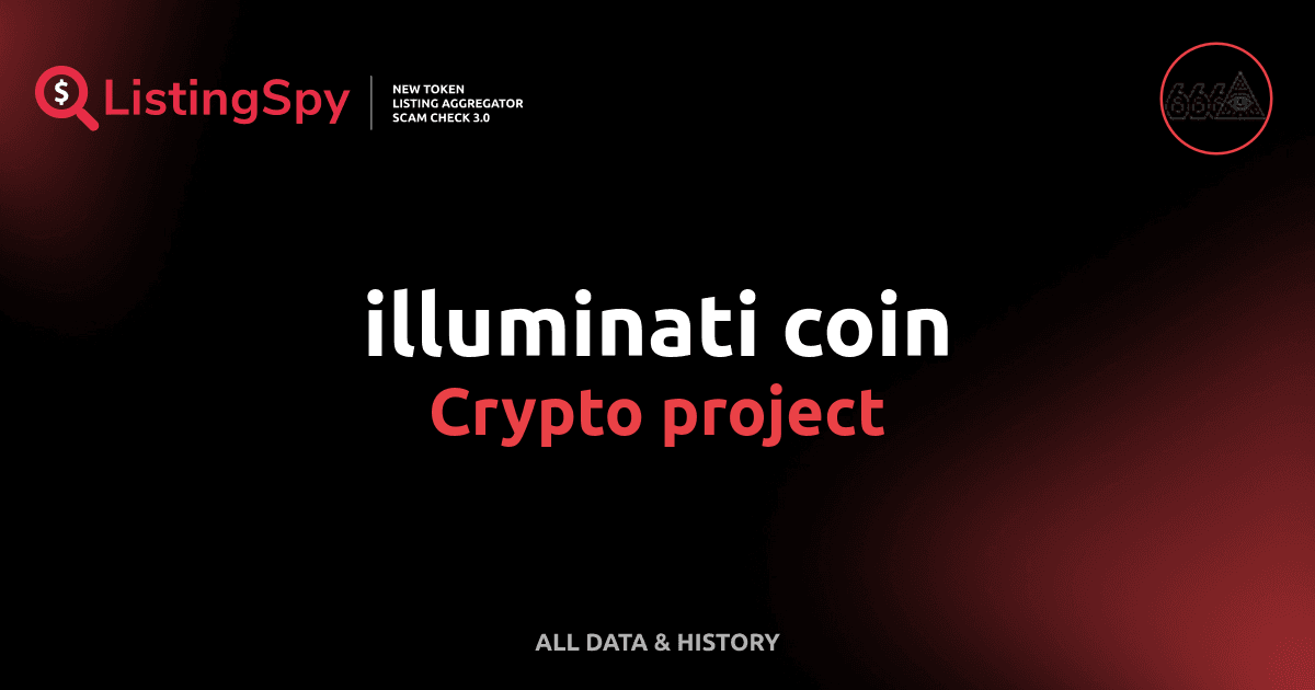 illuminati coin crypto project: 666 token listings, events, analysis | ListingSpy