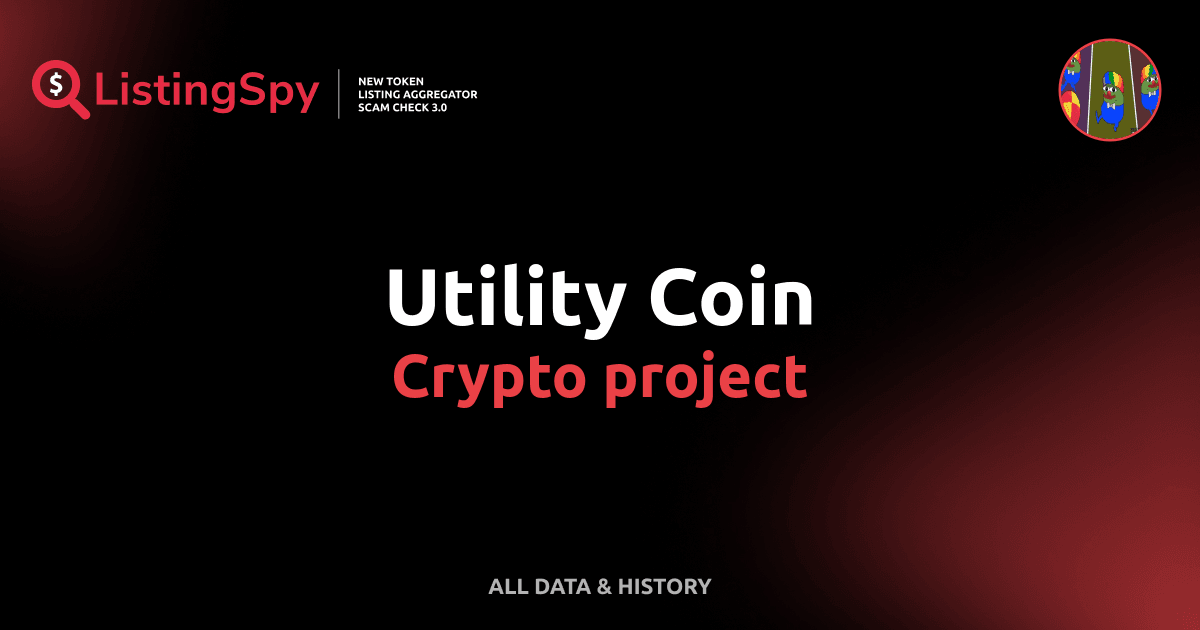 Utility Coin crypto project: UTILITY token listings, events, analysis ...