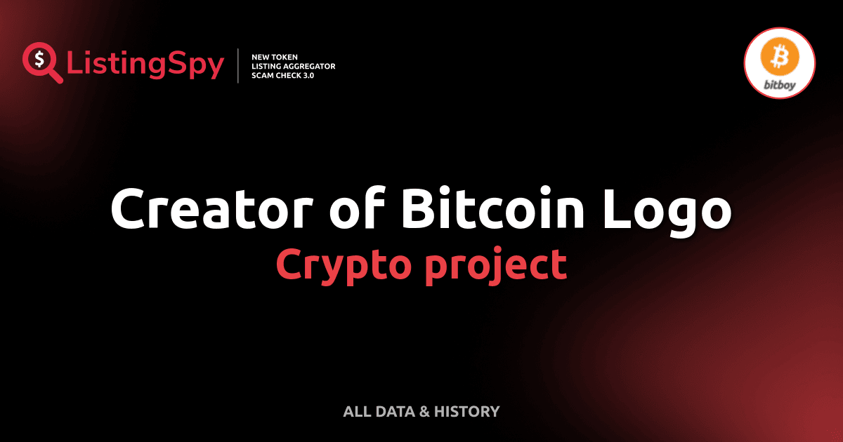 Creator of Bitcoin Logo crypto project: bitboy token listings, events ...