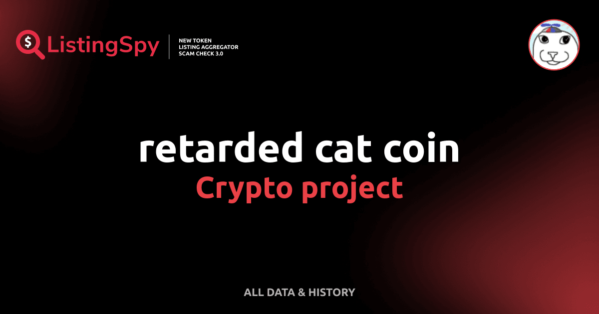 retarded cat coin crypto project: eepygoobie token listings, events ...